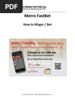 Metro FastBet - How To Deposit or Withdraw | PDF | Banks | Banking