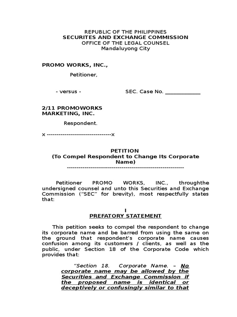 SEC Verified Petition Promoworks (FINAL-01-16) | PDF | U.S. Securities ...