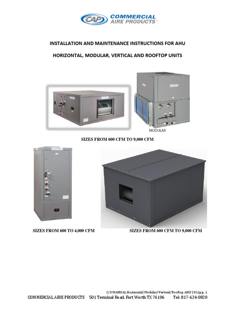 Io Belt Drive Ahu English | PDF | Computers