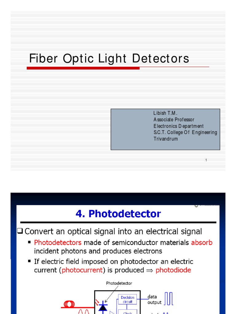 3.optical Detectors | PDF | P–N Junction | Ionization