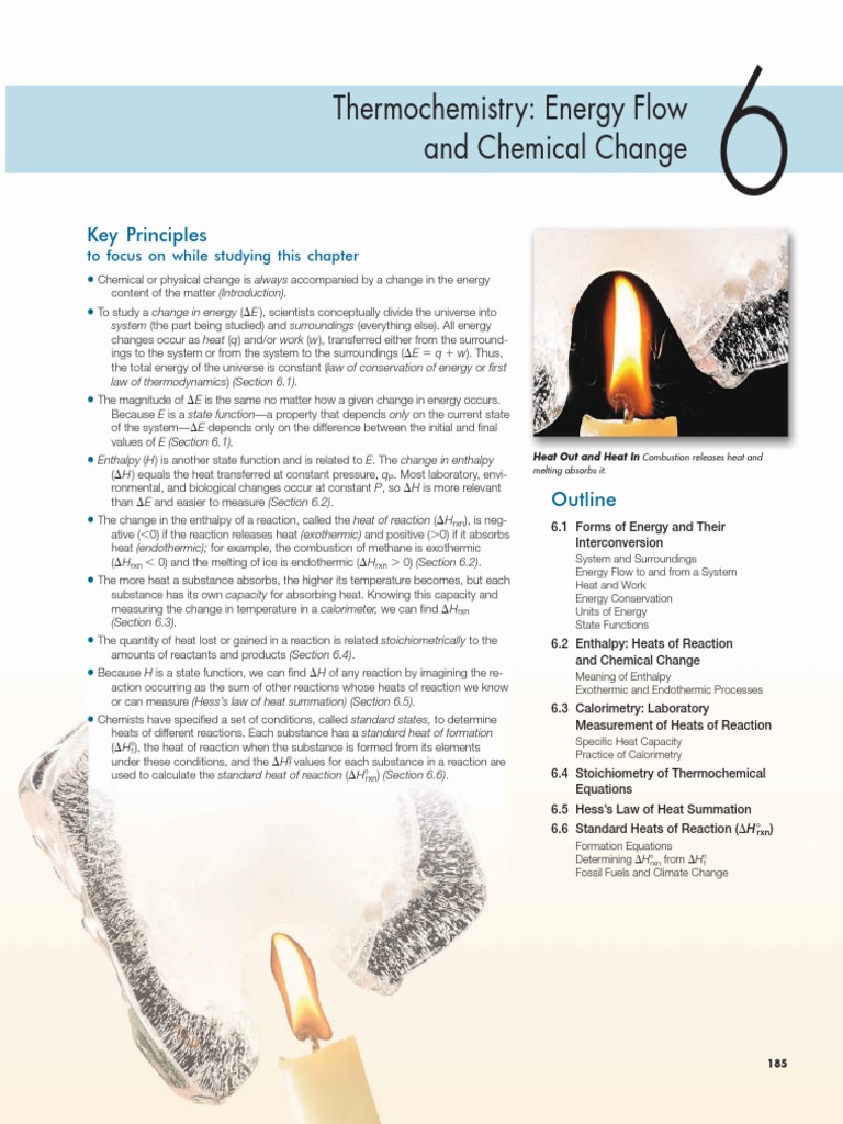 Key Principles of Thermochemistry | PDF | Enthalpy | Mole (Unit)