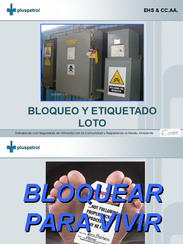 Curso Bloqueo y Señalizacion - LOTO | PDF | Science | Ingeniería