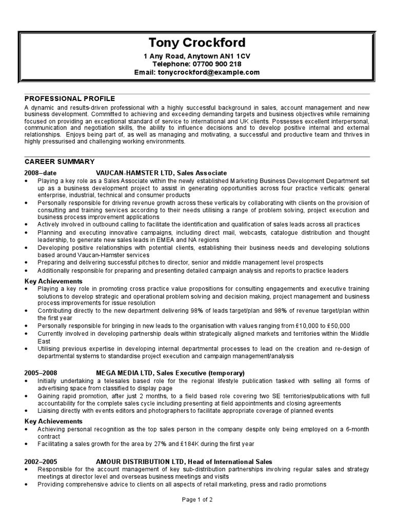 South African CV Format 2016 PDF Download Template | PDF | Business ...