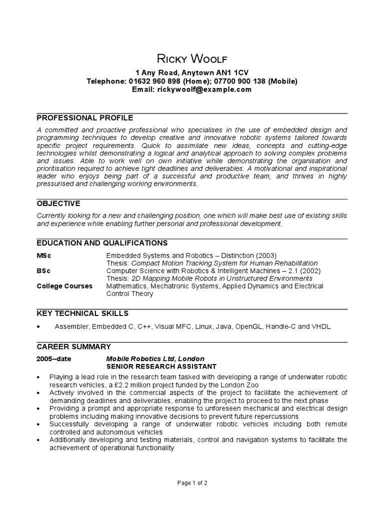 South African CV Format 2016 PDF Download Template Example | PDF ...
