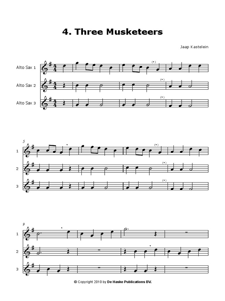 Three Musketeers - Score | PDF