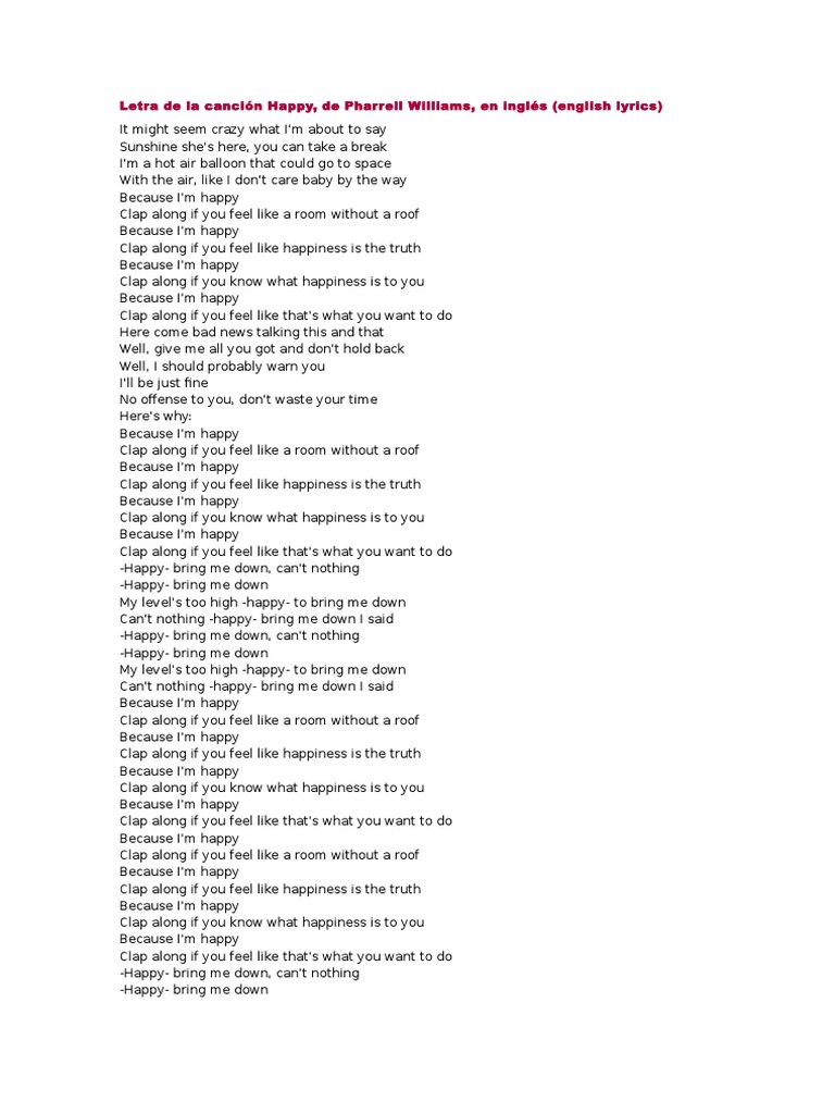 Popular Song Lyrics Compilation | PDF | Leisure