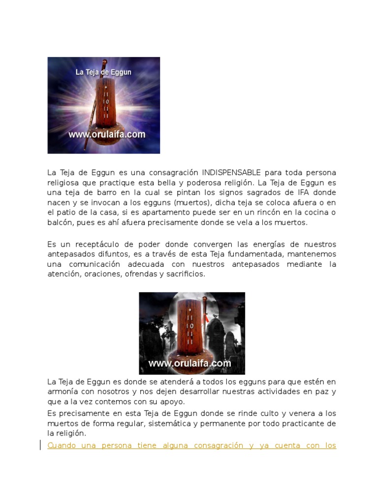 La Teja de Eggun | PDF | Religión y creencia