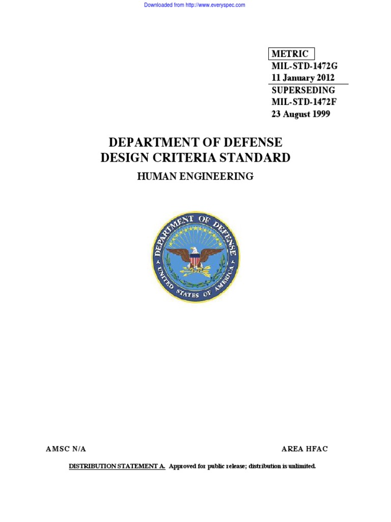 Mil STD 1472g | PDF | Cbrn Defense | Vehicles