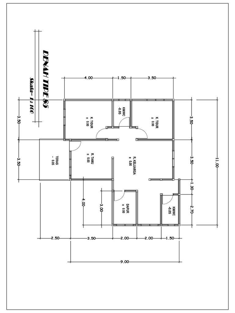 Denah Rumah Type 85 | PDF
