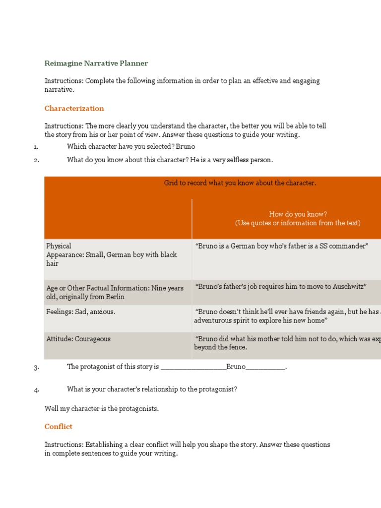 Narrative Builder | PDF | Narration | Plot (Narrative)