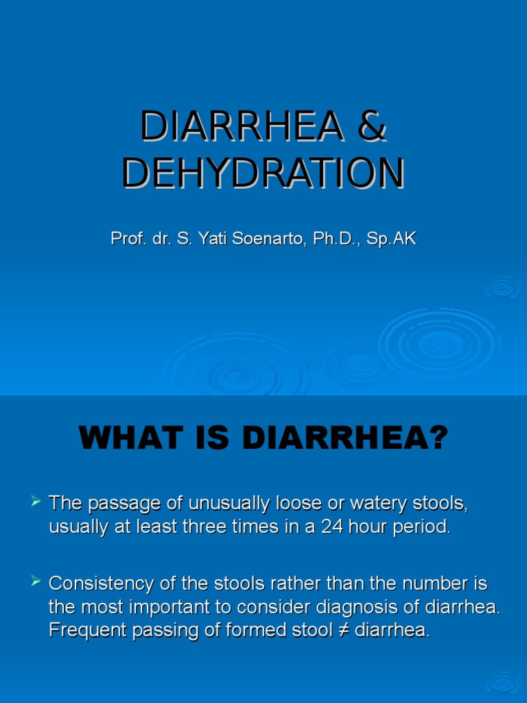 Diarrhea and Dehydration | PDF | Diarrhea | Breastfeeding