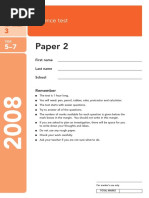 Science Paper 2. Question Paper. Stage 4. Cambridge Primary Progression ...