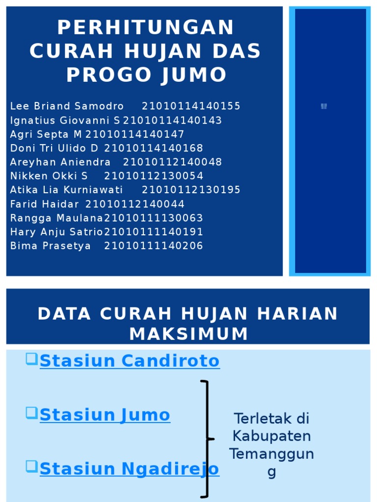 Perhitungan Curah Hujan DAS Progo Jumo | PDF | Sains & Matematika