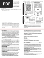Ultronic LCD Weather Clock Guide | PDF | Clock | Time