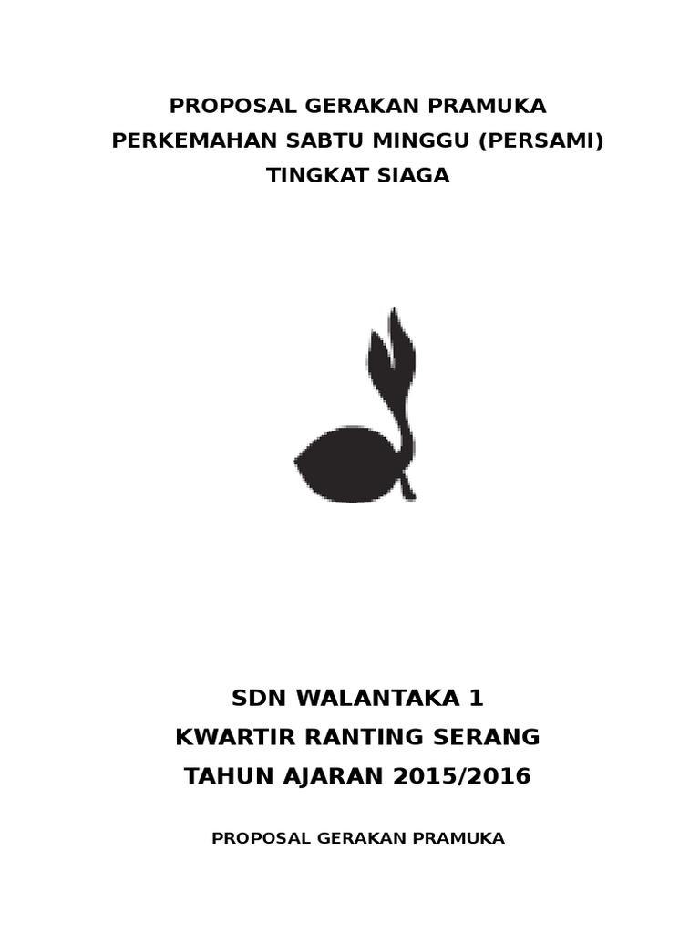Proposal Kegiatan Persami | PDF