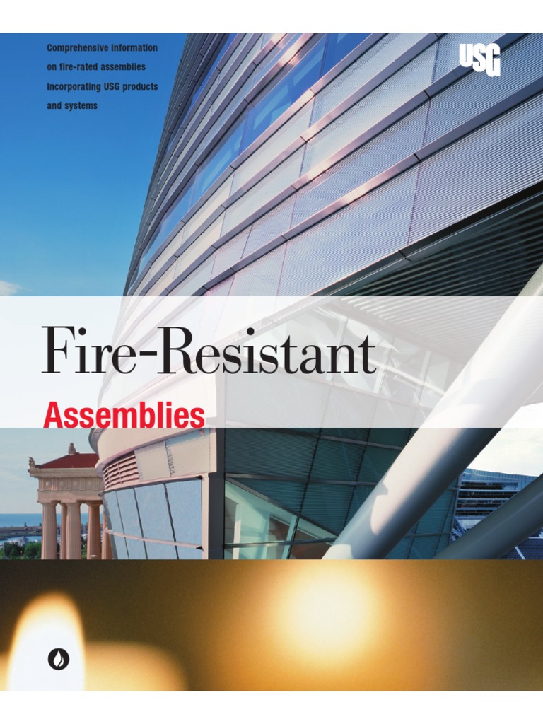 Usg Fire Resistant Assemblies Catalog en SA100 | PDF | Drywall ...