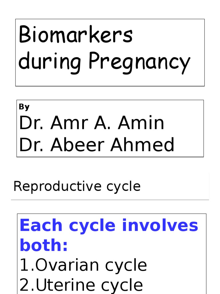 Pregnancy Markers | PDF | Menstrual Cycle | Human Chorionic Gonadotropin