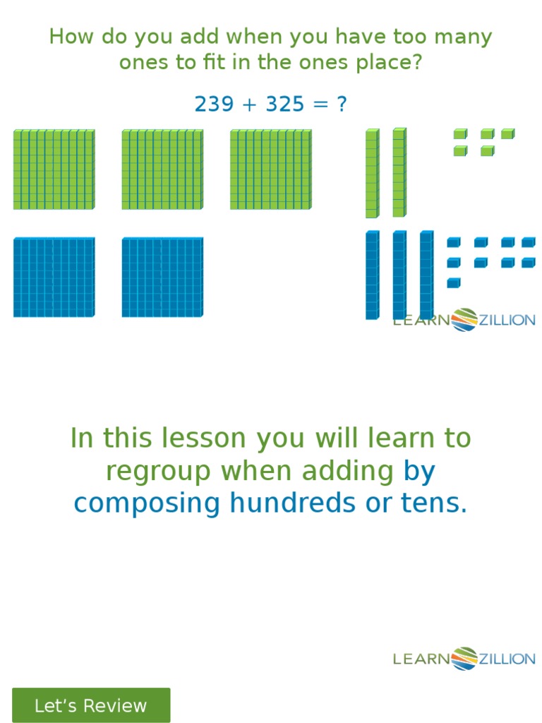 Add Three-Digit Numbers by Composing | PDF | Career & Growth | Language ...
