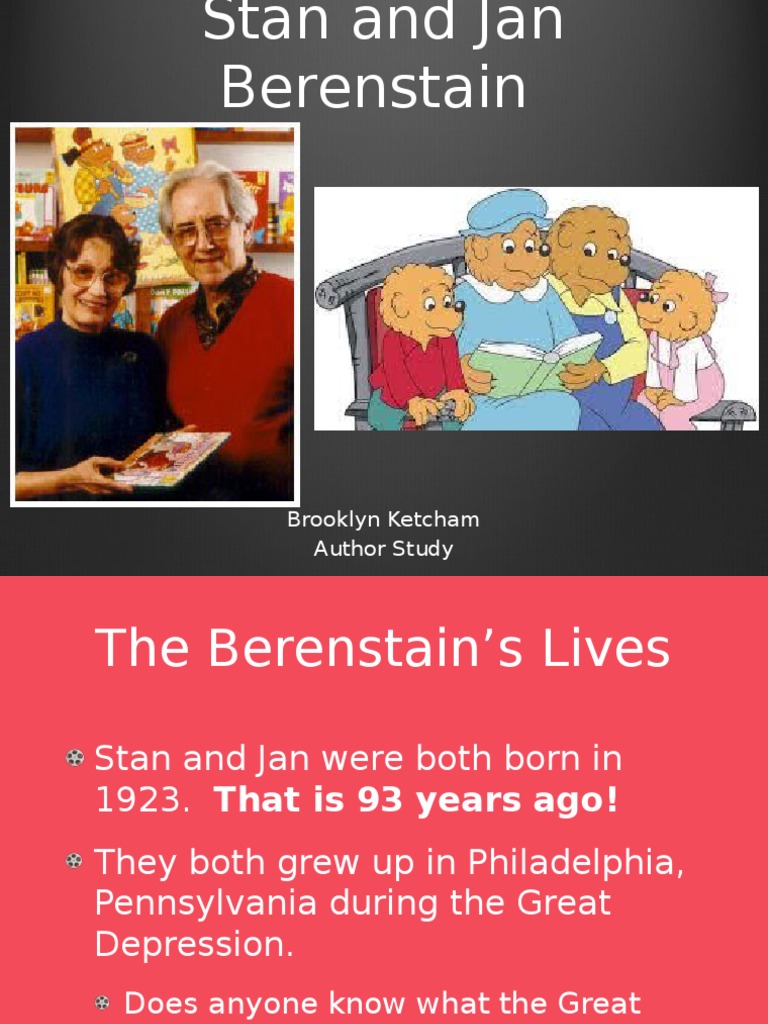 Berenstain Bears Author Study | PDF