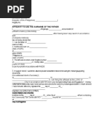 RA 9255 (Affidavit To Use The Surname of The Father) | PDF | Affidavit ...