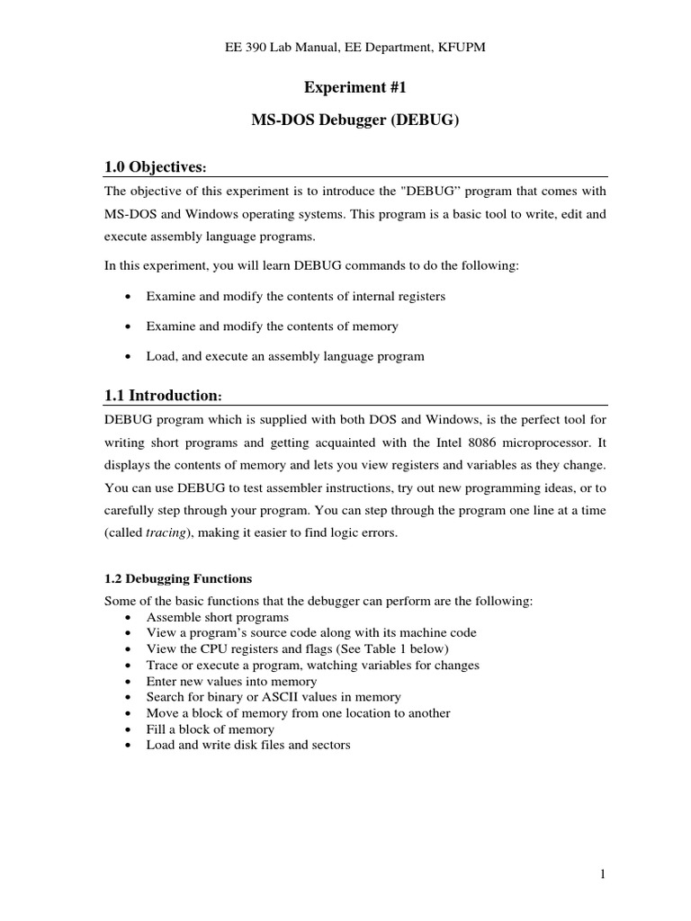 Exp 01 | PDF | Assembly Language | Computer Program