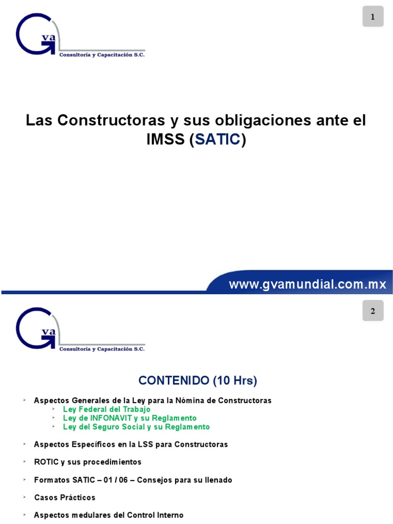 Constructoras SATIC | PDF | Derecho laboral | Salario