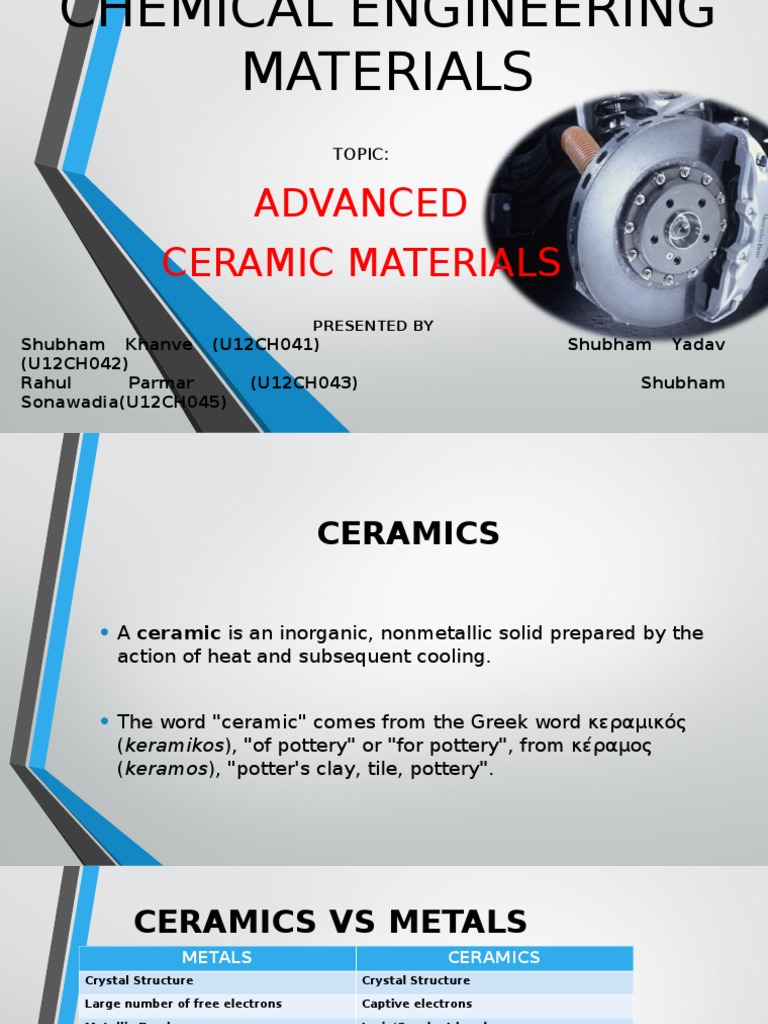Ceramics PPT CEM | PDF | Ceramics | Zirconium Dioxide