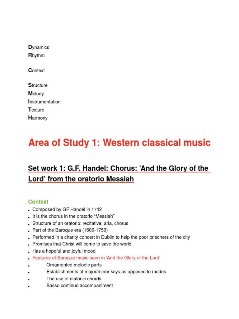 IGCSE Music Notes | PDF | Song Structure | Classical Music