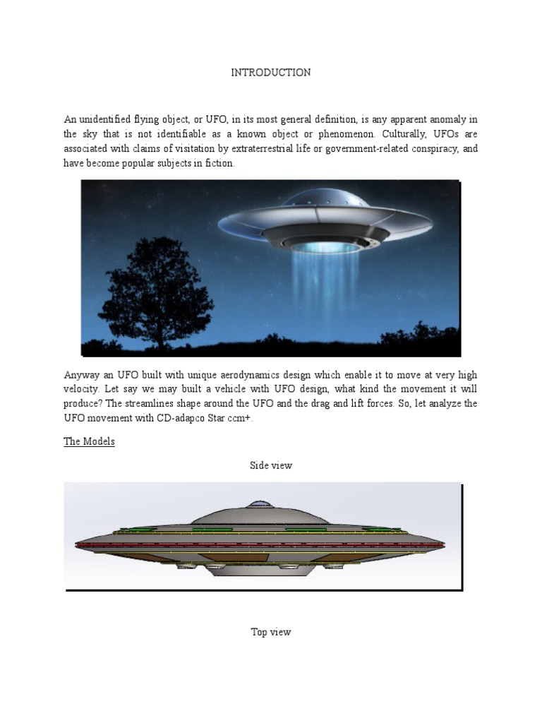 Ufo | PDF | Lift (Force) | Drag (Physics)