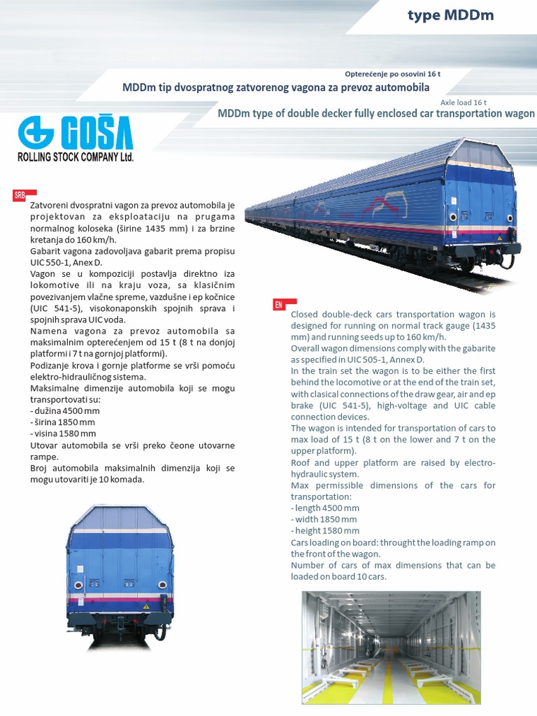 MDDM Wagon | PDF | Rail Infrastructure | Rolling Stock