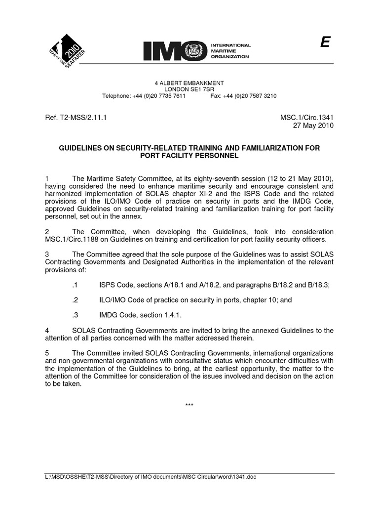 MSC.1-Circ.1341.pdf | Educational Assessment | Knowledge