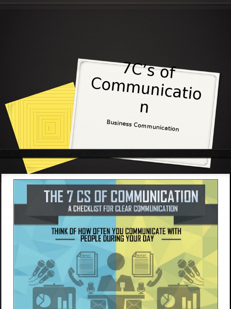 7cs of Commnctn | PDF | Communication