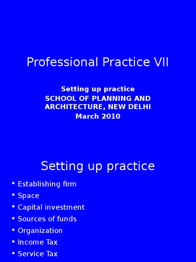 Professional Practice (Architecture) | PDF