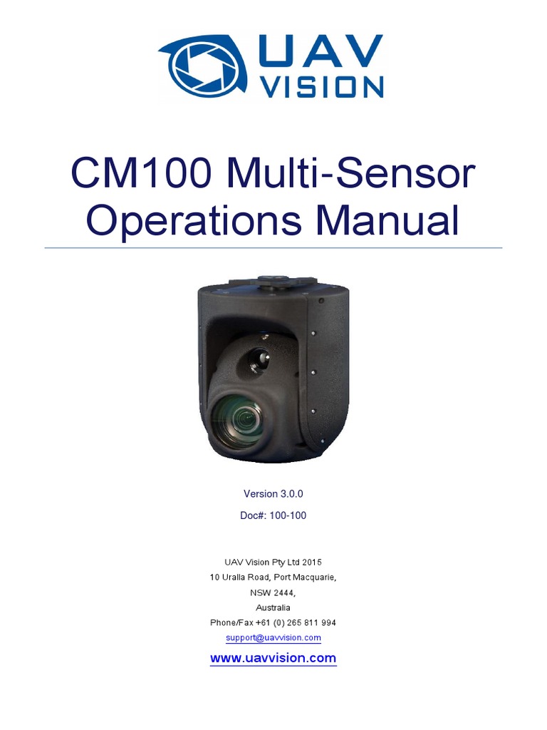 UV100-100 CM100 OperationsManual 3-0-0 | PDF | Shutter Speed | Exposure ...