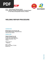 Repair and Buttering Procedure | PDF | Nondestructive Testing | Welding