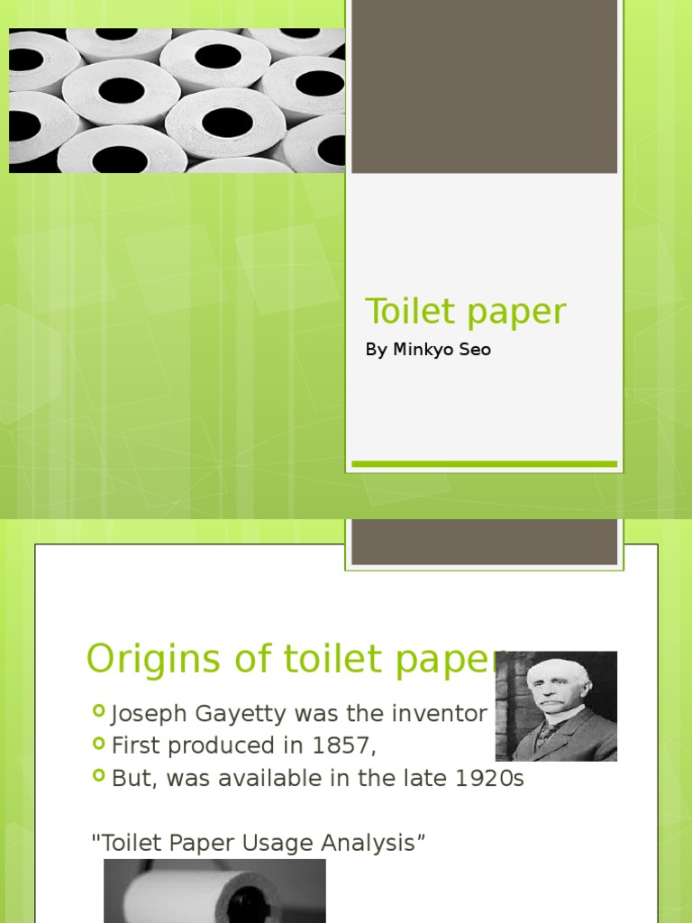 Joseph Gayetty and Toilet Paper's History | PDF