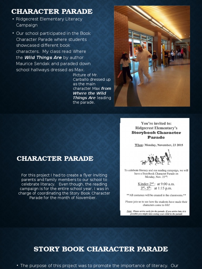 Ridgecrest Character Parade Highlights | PDF