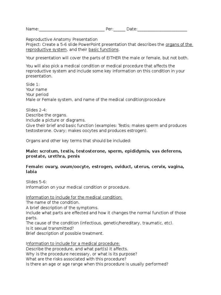 Reproductive System PPT Guide | PDF