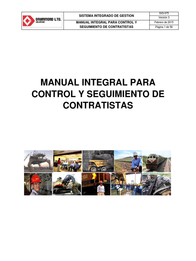 Manual de Contratistas DLTD | PDF | Outsourcing | Seguridad y salud ocupacional