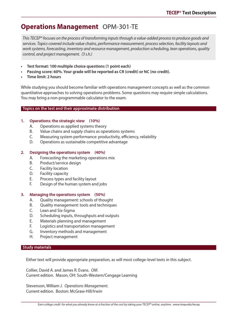 Opm 301 PDF | PDF | Operations Management | Value Chain