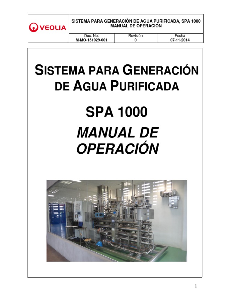 M-Mo-131029-001 Manual de Operacion Spa-1000 PDF | PDF | Sistema ...
