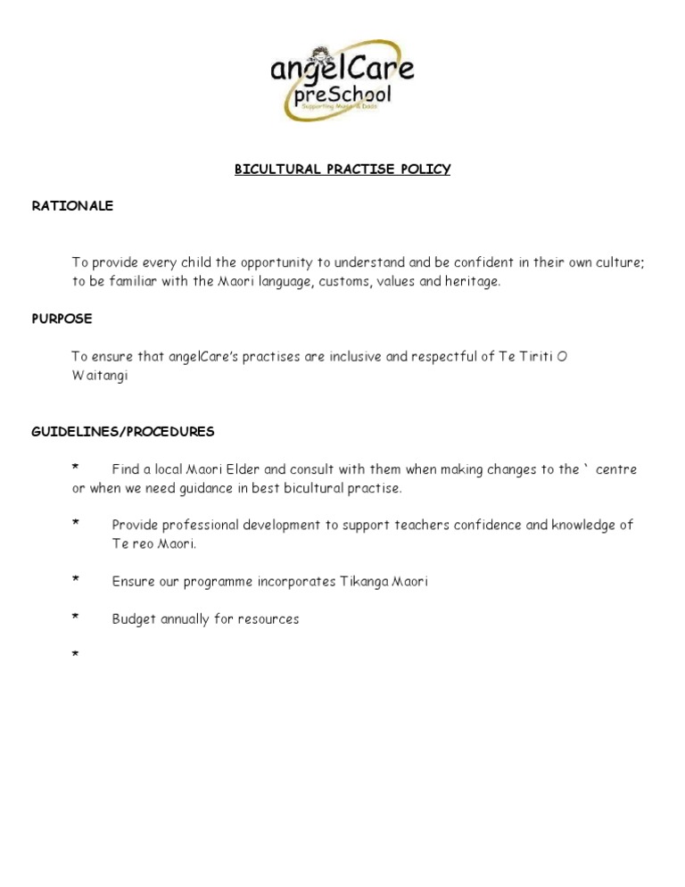 Bi Cultural Practise Policy | PDF | Māori People | New Zealand