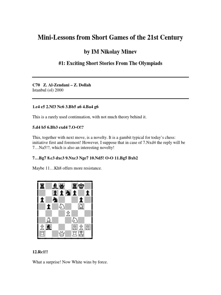 A Small Chess Article by A Chess Expert | PDF | Chess Theory ...