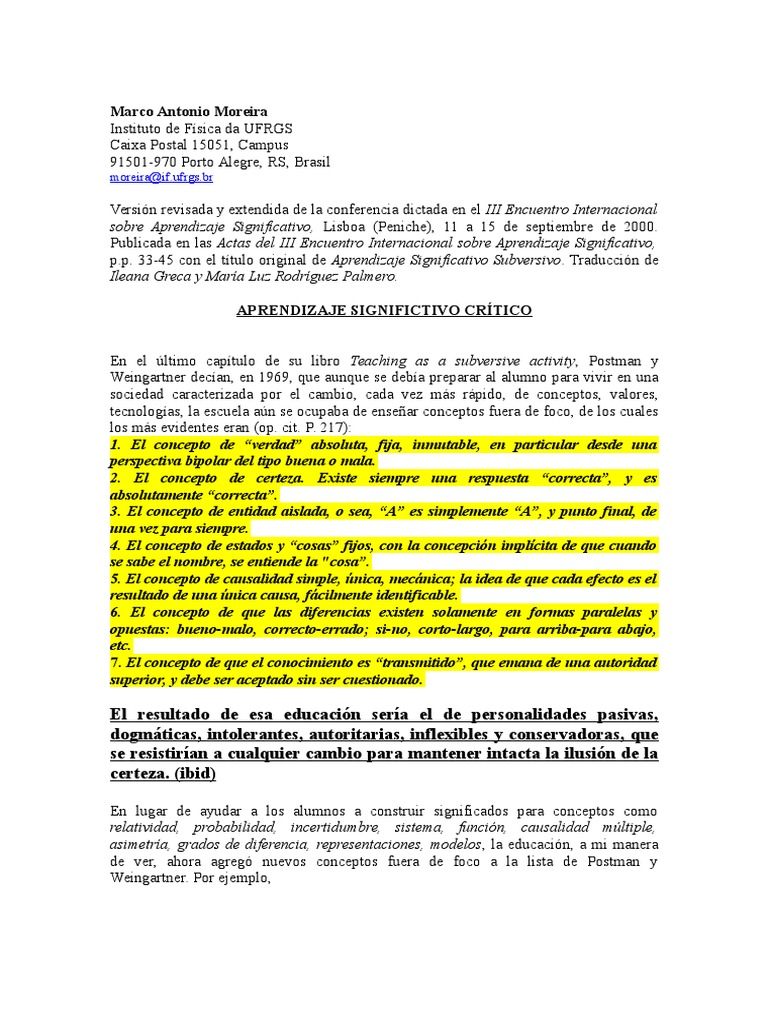 Constructivismo Critico | PDF | Percepción | Metáfora