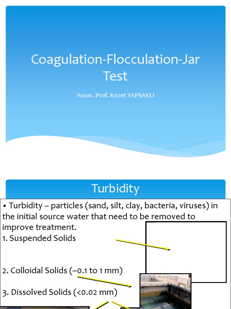 9 Coagulation Flocculation Jar Test | PDF | Water Purification | Colloid