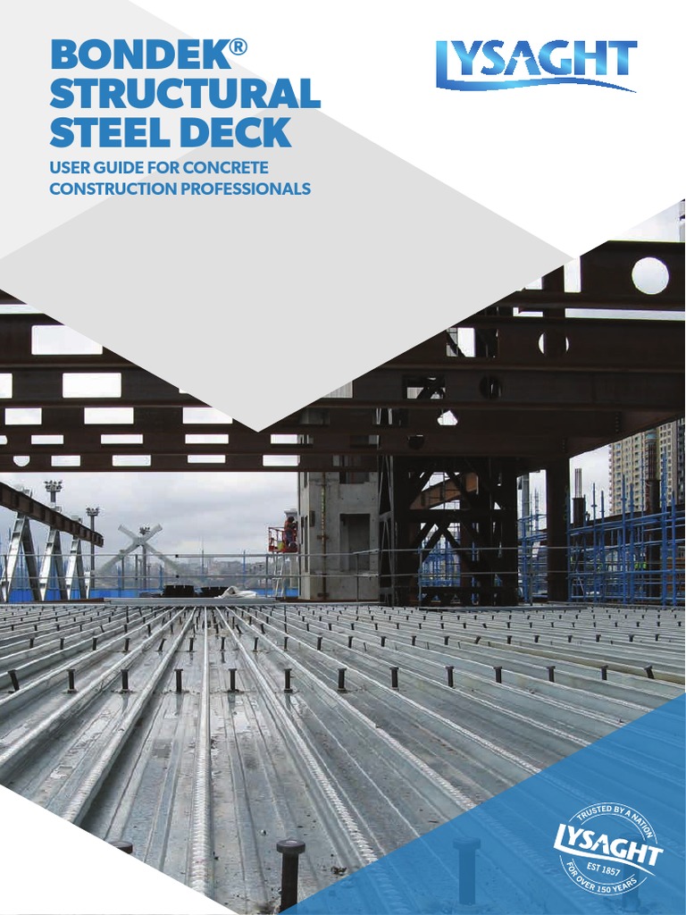 Lysaght Bondek User Guide | Structural Steel | Concrete