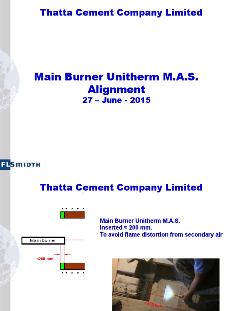 Main Burner Alignment Process | PDF