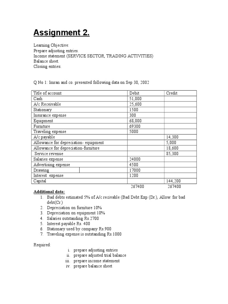 Preparing Adjusting Entries | PDF | Debits And Credits | Expense