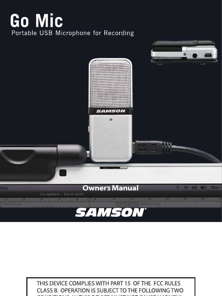Samson GoMic | PDF | Microphone | Drum Kit