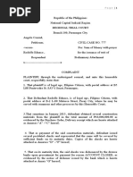 Sample Rejoinder Affidavit | PDF | Affidavit | Government